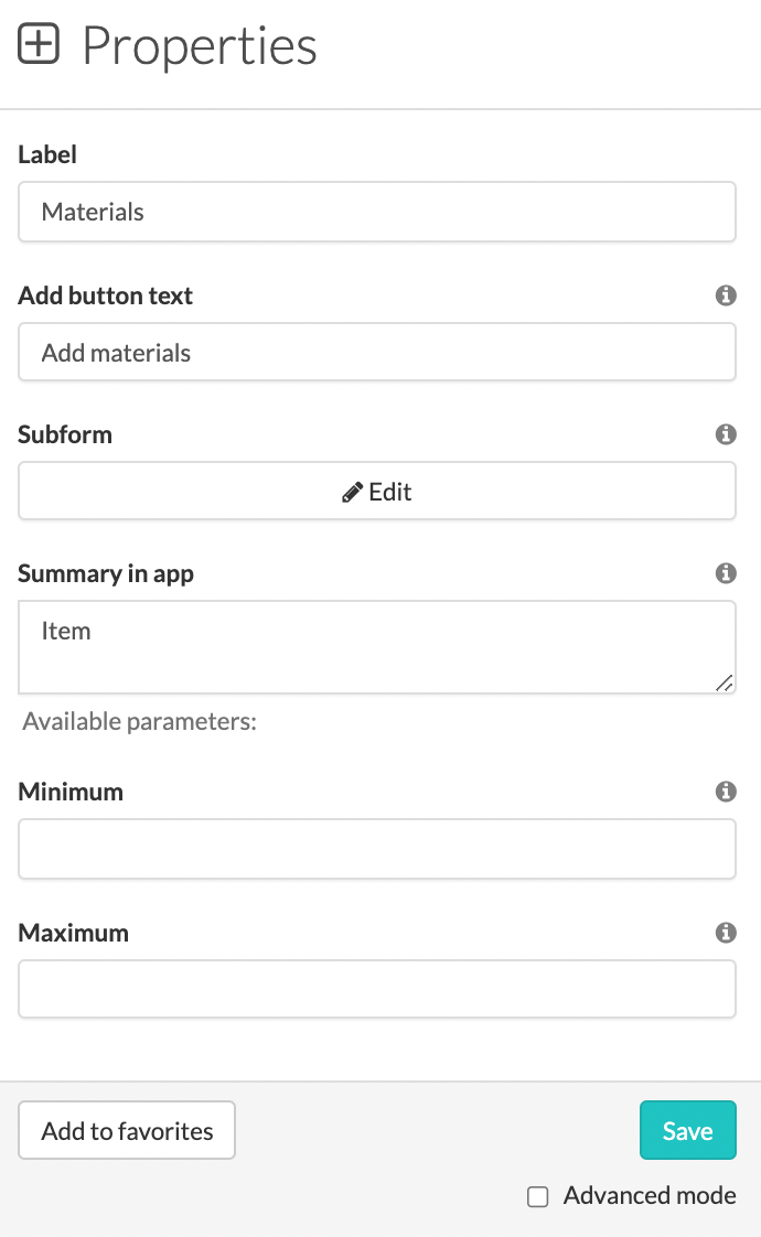 How to add a Subform to your Form | MoreApp